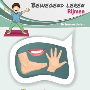 Rijmrun 'mijn lichaam', bewegend leren, rijmen - Etsy Nederland