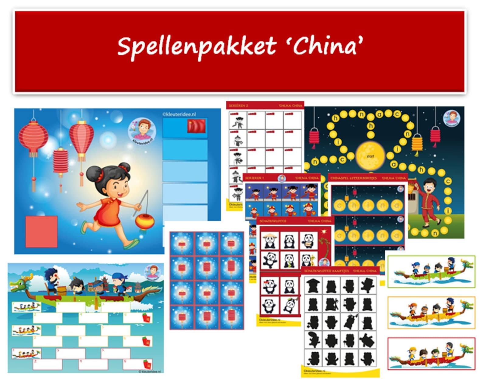 Five Beautiful Educational Games Themed "china" - Etsy