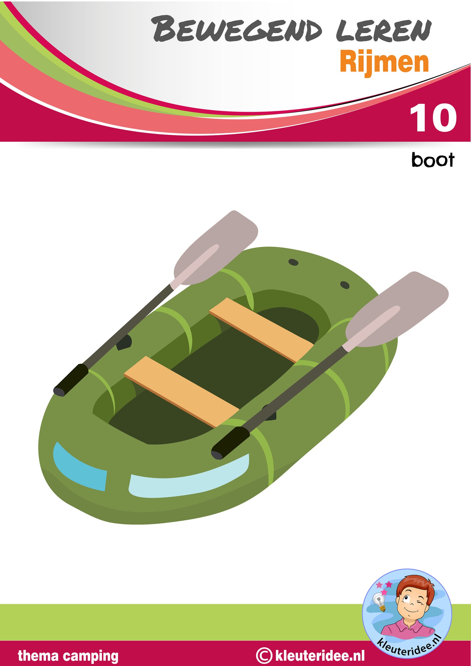 Rijmrun 'camping', bewegend leren, rijmen - Etsy Nederland