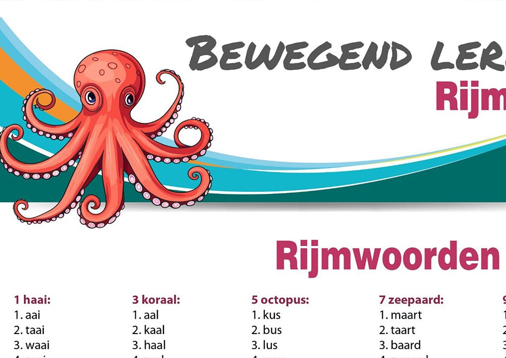 Rijmrun 'Onderwaterwereld', bewegend leren, rijmen - Etsy Nederland