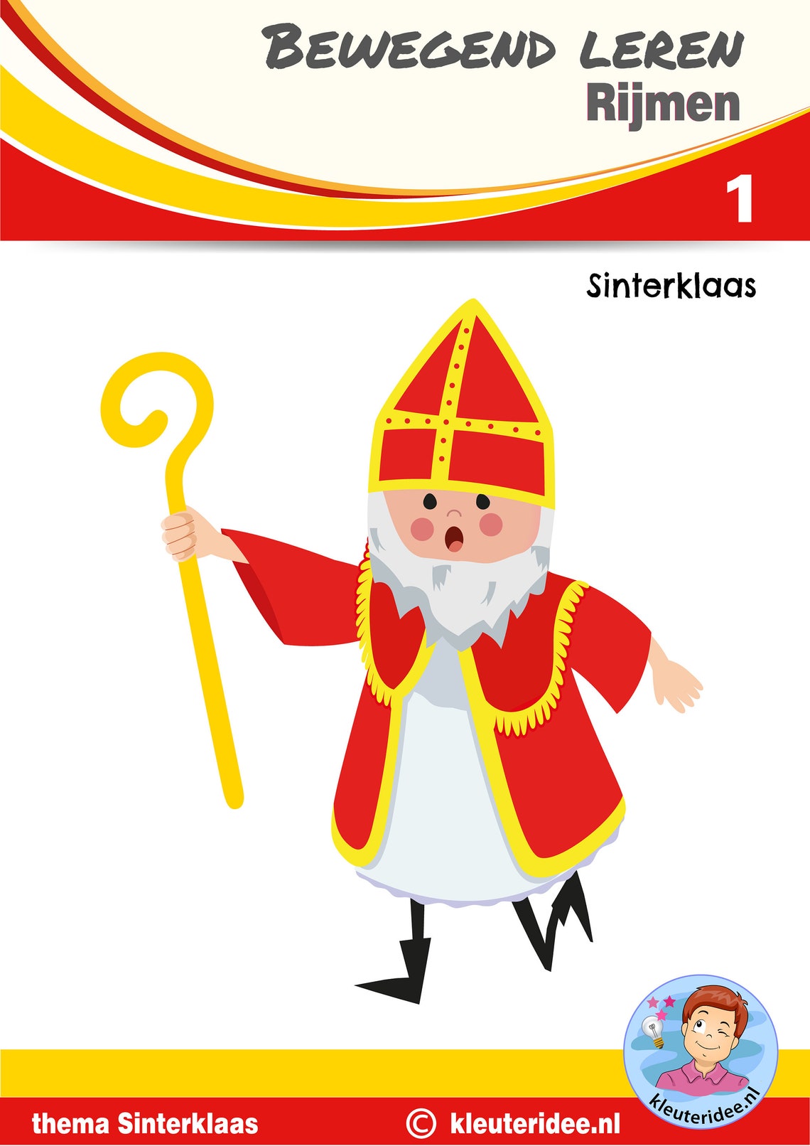 Rijmrun 'Sinterklaas', bewegend leren, rijmen - Etsy Nederland