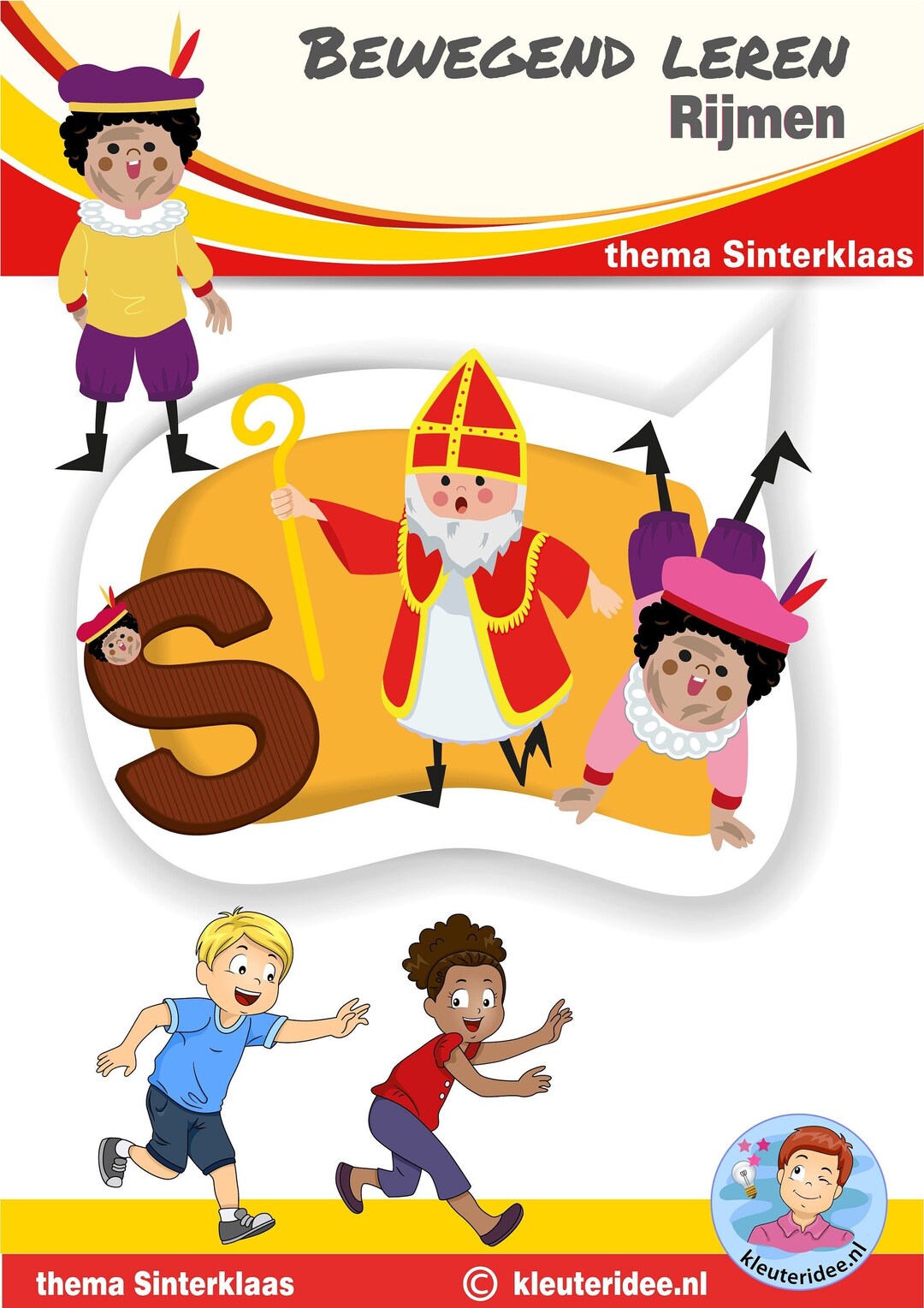 Rijmrun 'Sinterklaas', bewegend leren, rijmen - Etsy Nederland