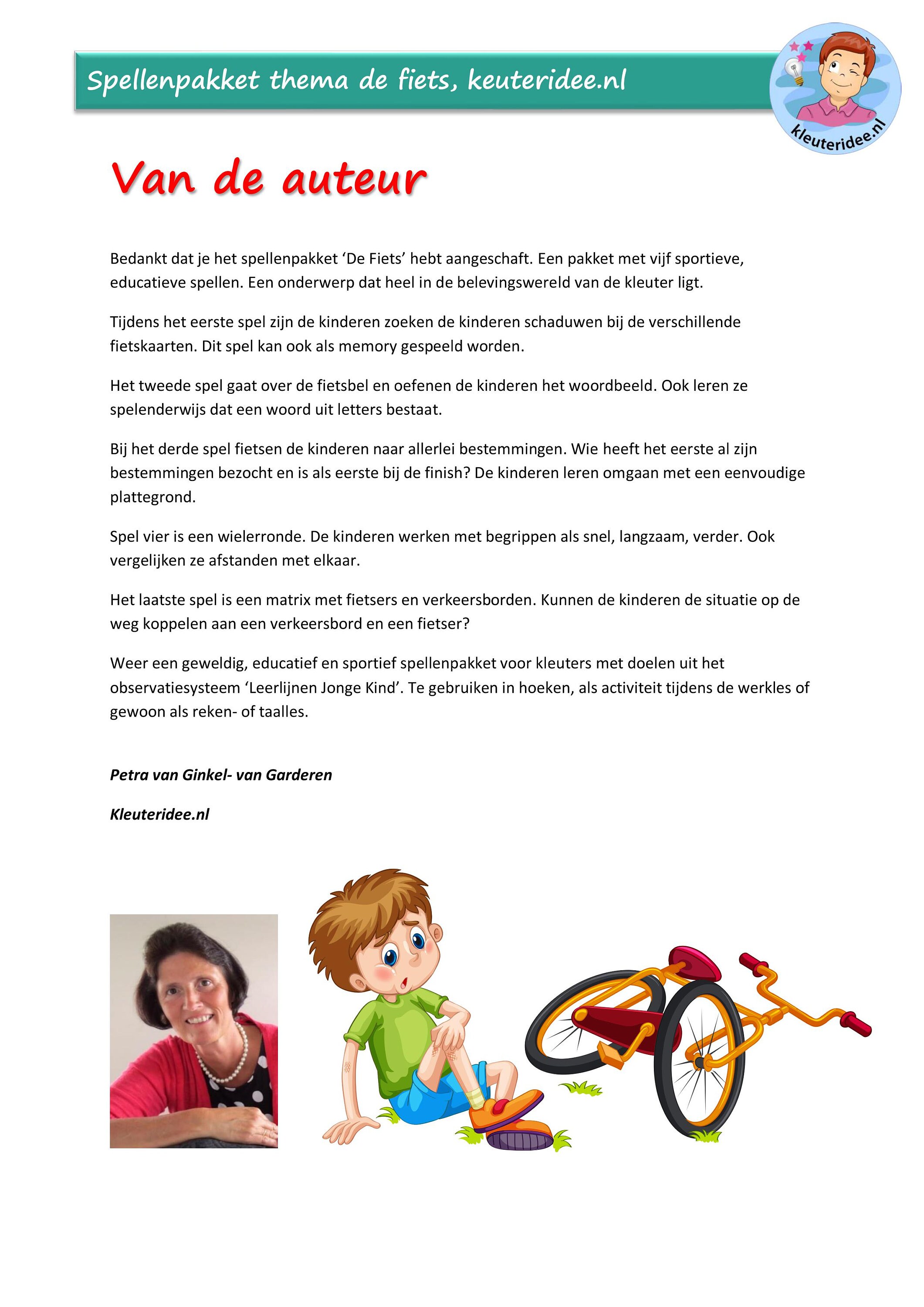 Spellenpakket thema 'De Fiets' - Etsy Nederland