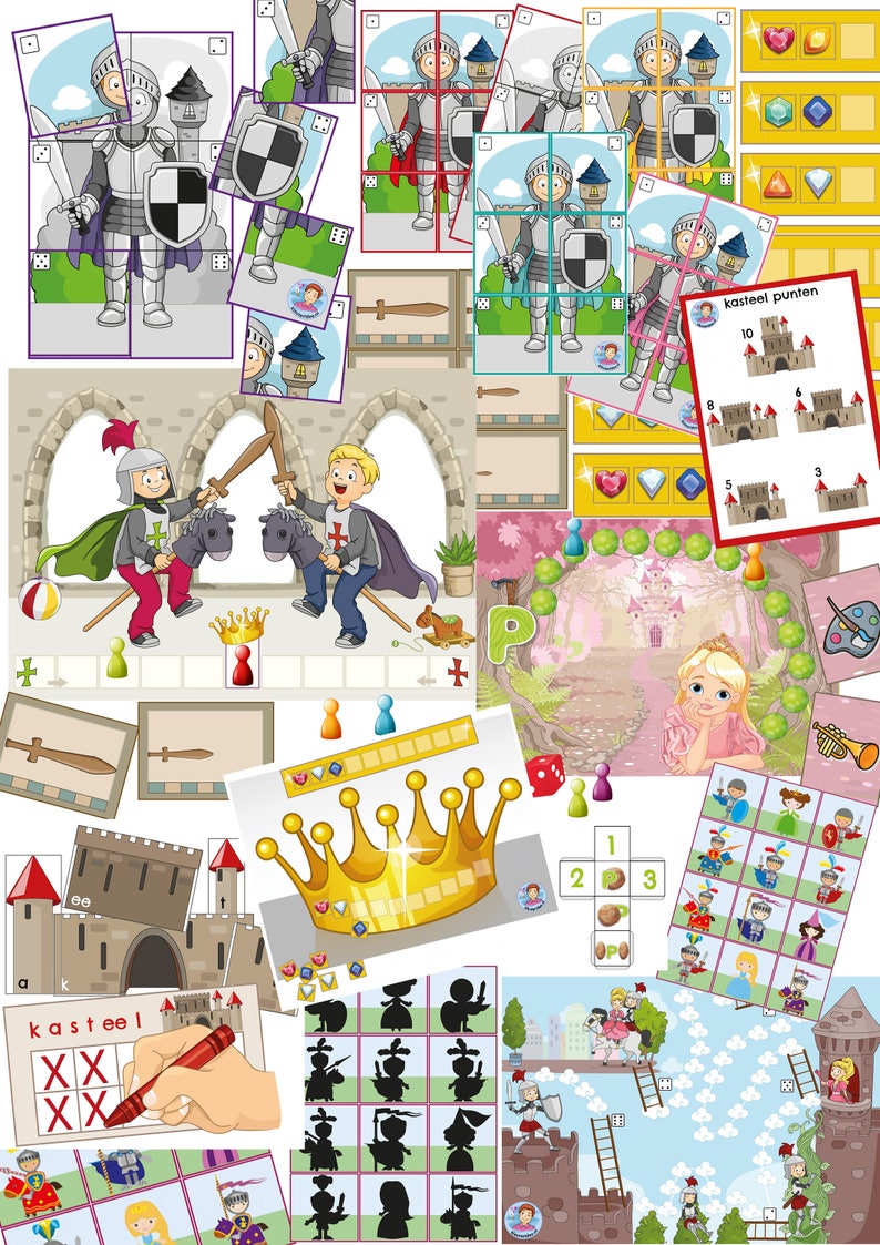 Game Package Themed Knights - Etsy