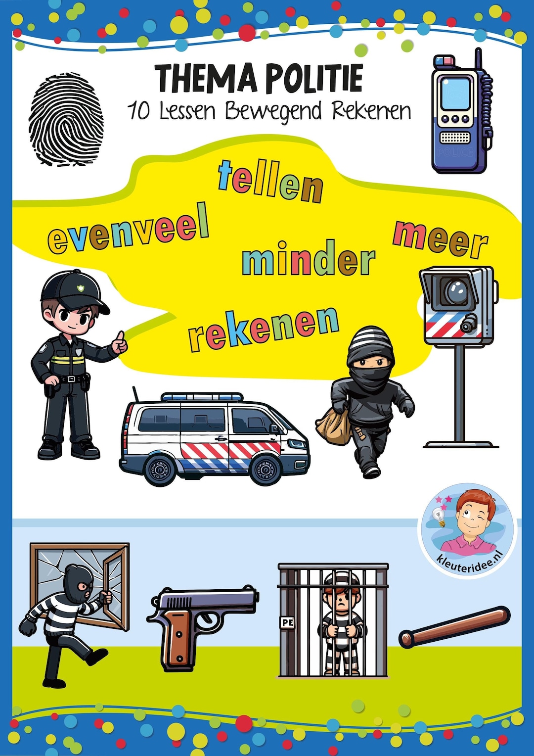 Police Counting Package, 10 Lessons of Active Learning to Count - Etsy