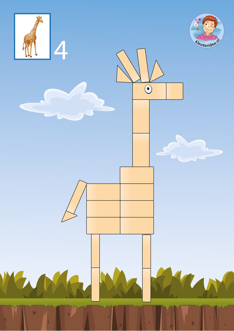 Ten Construction Examples to Make Zoo Animals - Etsy