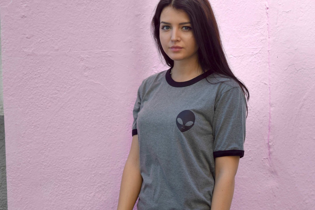 Alien Pocket Patch Ringer Tee Tumblr Shirt Unisex Sizing - Etsy