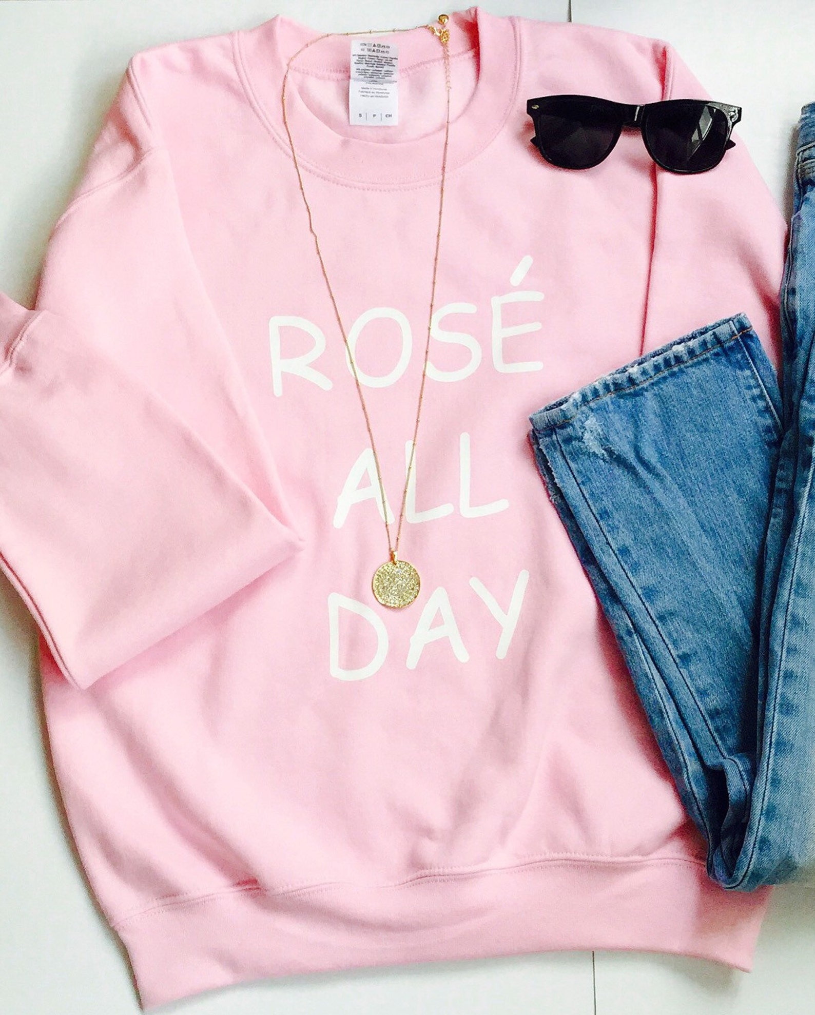 Rose All Day Sweatshirt Rosé All Day Tumblr Sweater - Etsy