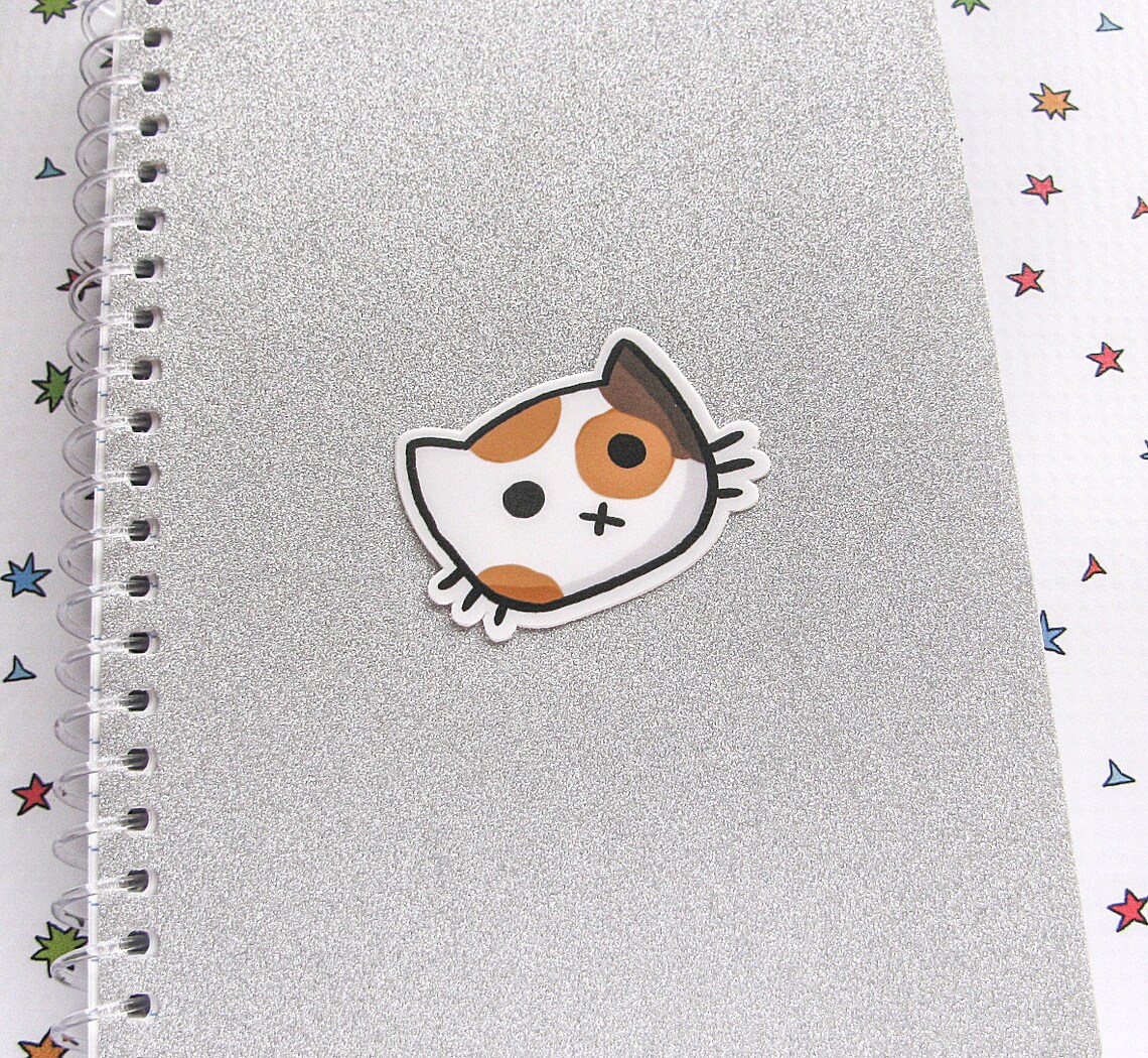 Calico Cat Sticker Phone Sticker Cat Laptop Sticker Car - Etsy