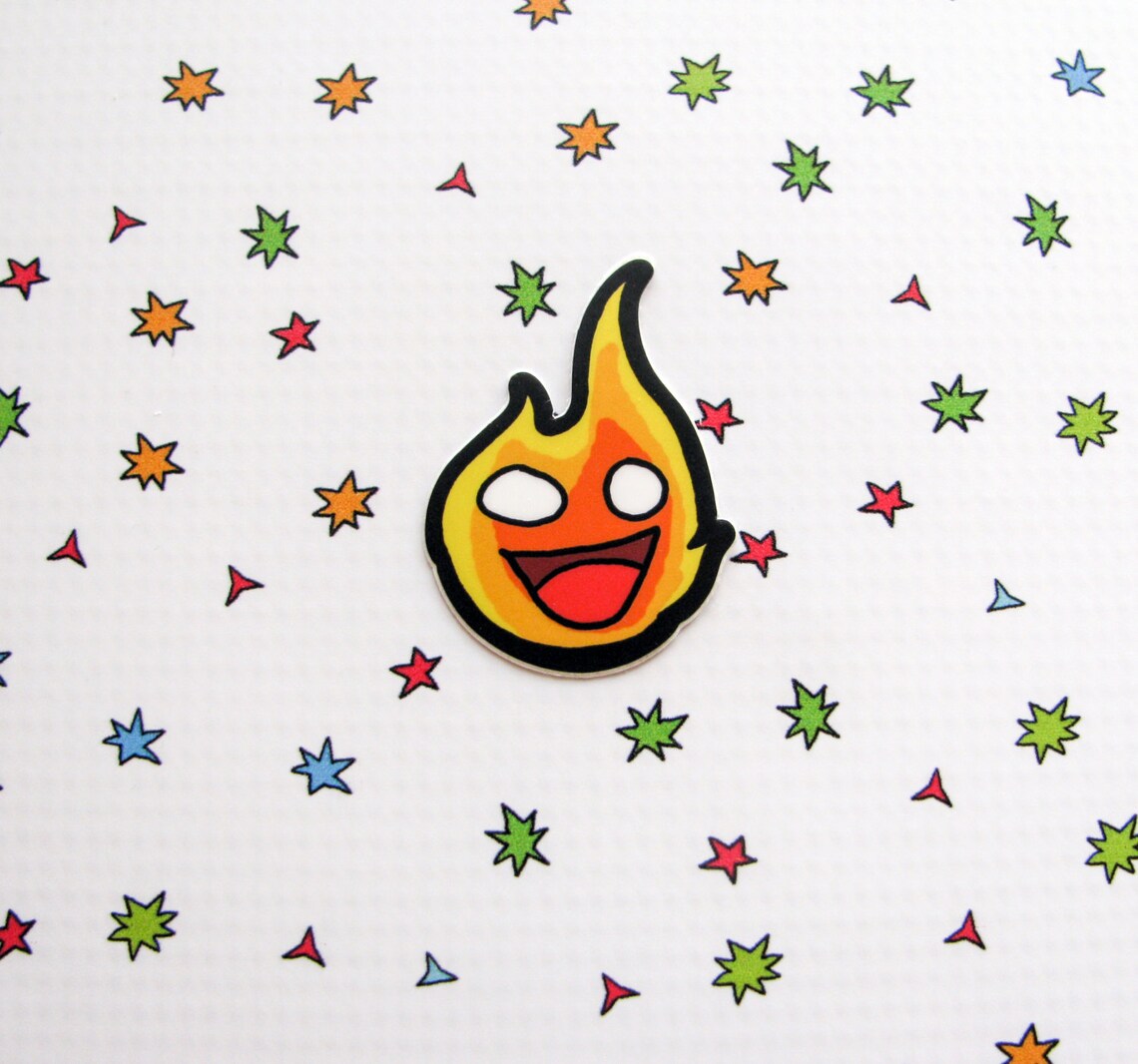 Flame Sticker Phone Sticker Fire Laptop Sticker Car - Etsy