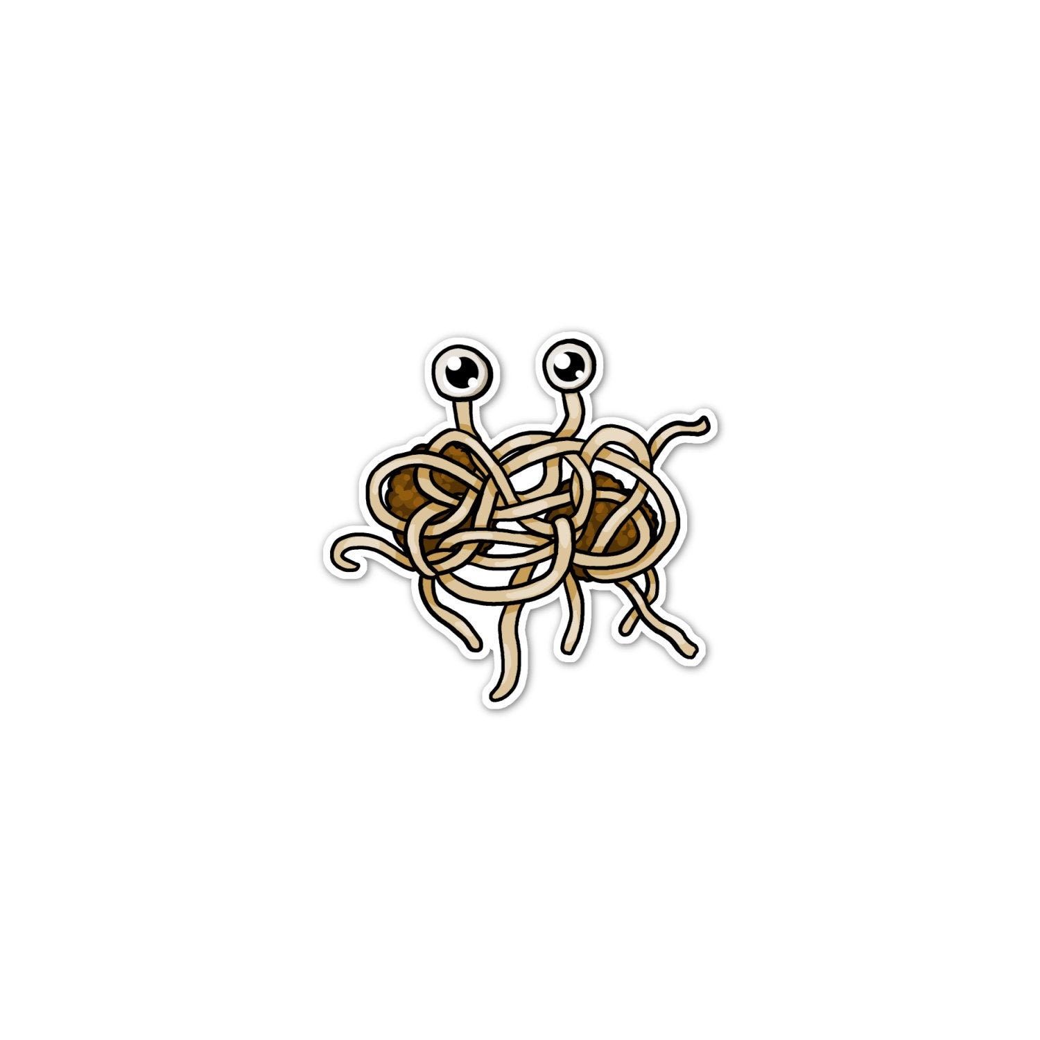 Flying Spaghetti Monster Vinyl Sticker Pastafarian - Etsy