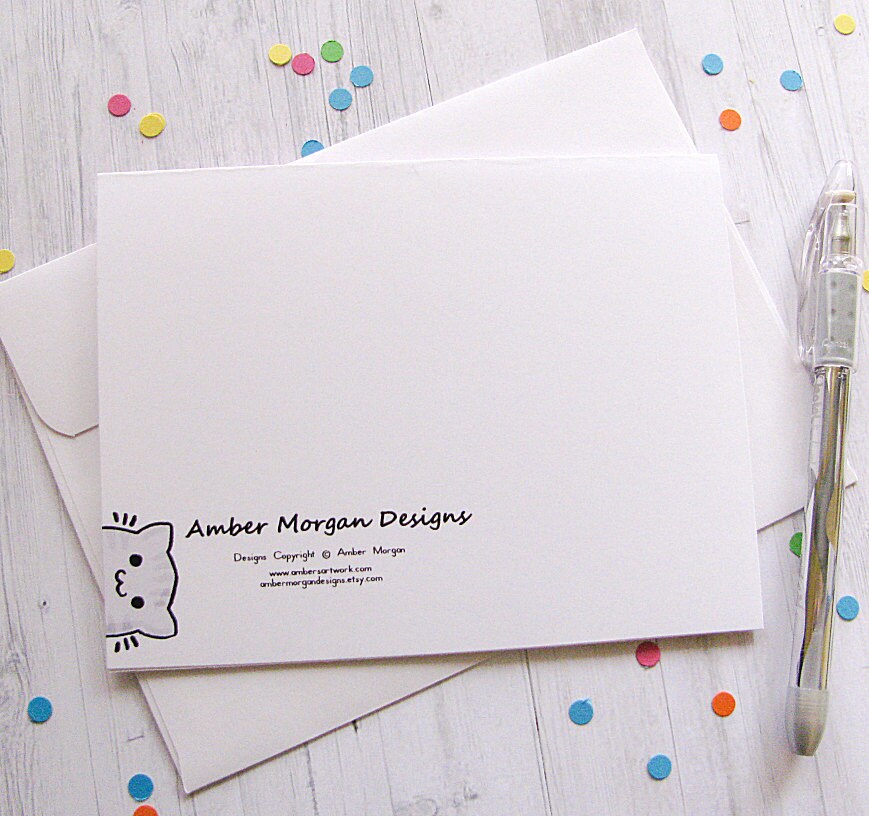 Taco Cat Greeting Card Funny Greeting Card Cute Note Anytime | Etsy