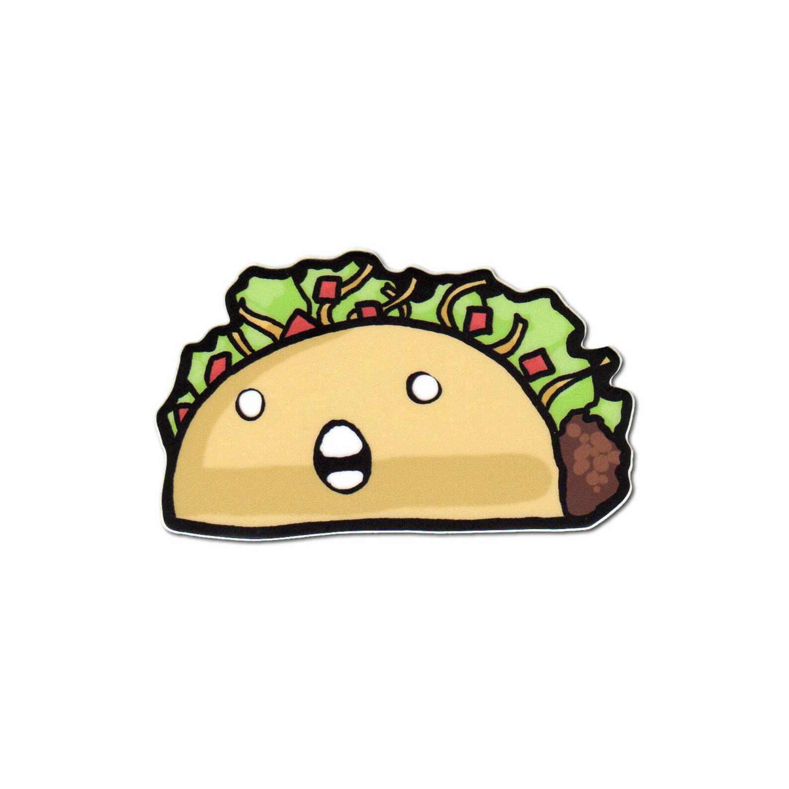 Crazy Taco Sticker Laptop Sticker Guitar Sticker Bumper | Etsy