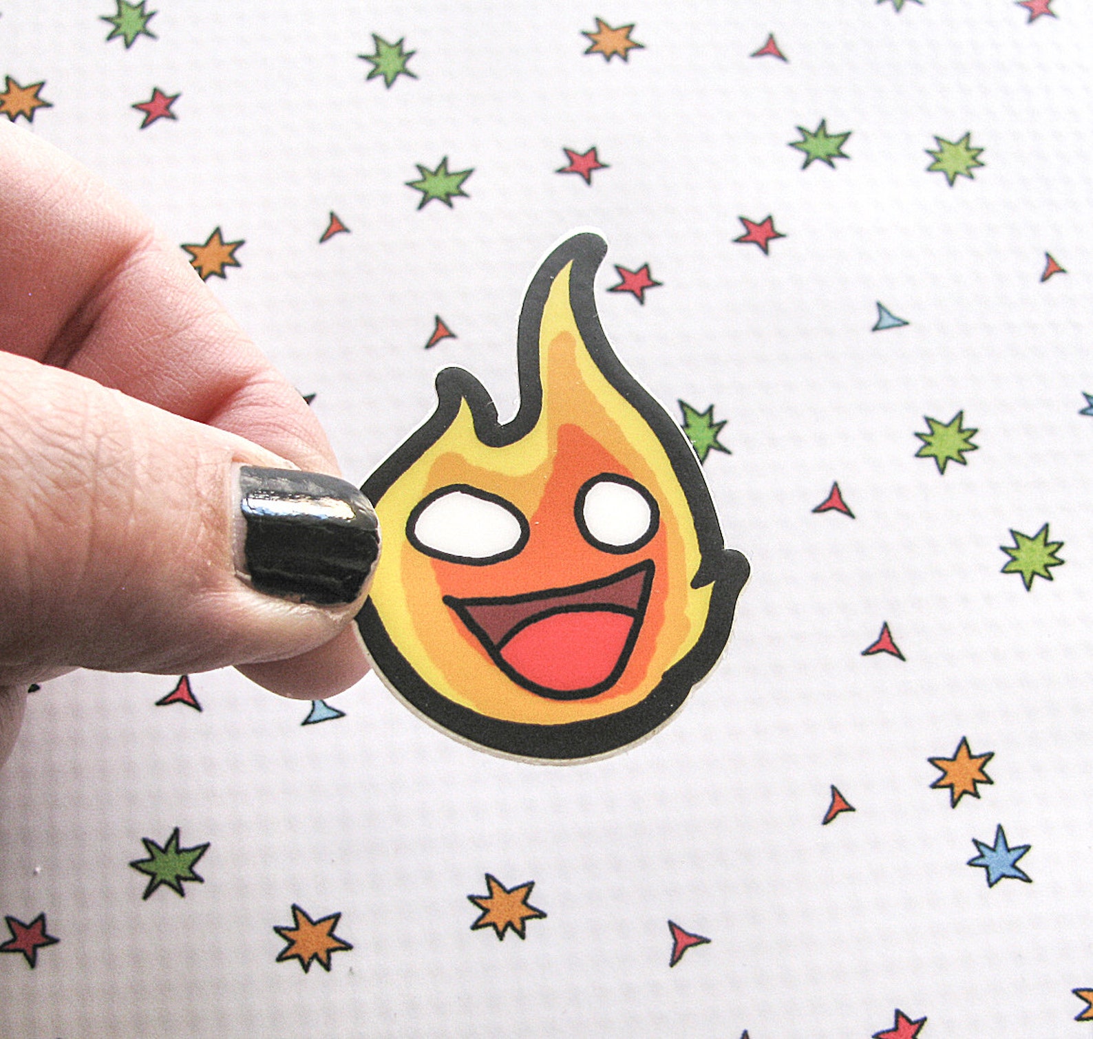 Flame Sticker Phone Sticker Fire Laptop Sticker Car - Etsy