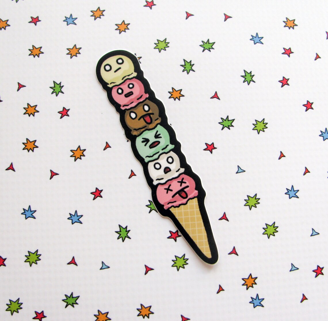 Ice Cream Cone Sticker Laptop Sticker Car Sticker Bumper - Etsy