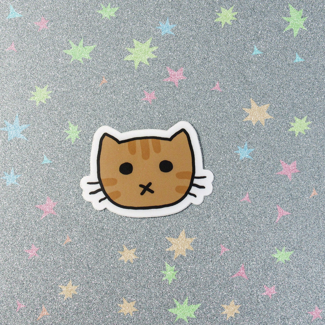Orange Tabby Cat Sticker Phone Sticker Cat Laptop Sticker - Etsy