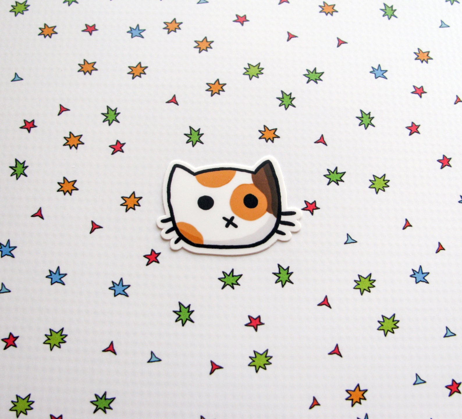Calico Cat Sticker Phone Sticker Cat Laptop Sticker Car - Etsy