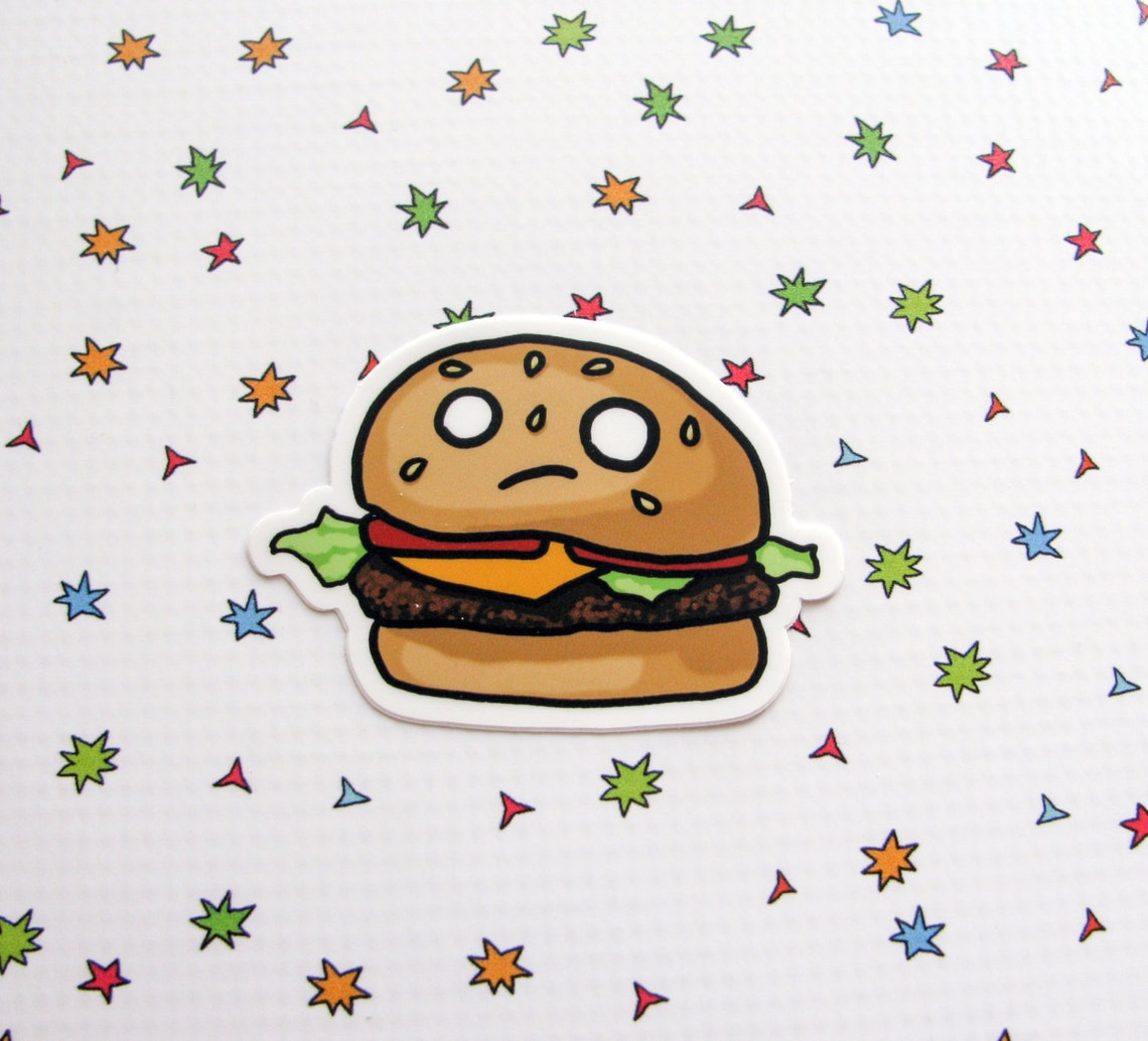 Cheeseburger Sticker Laptop Sticker Car Sticker Bumper - Etsy