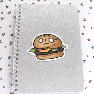 Cheeseburger Sticker, Laptop Sticker, Car Sticker, Bumper Sticker ...