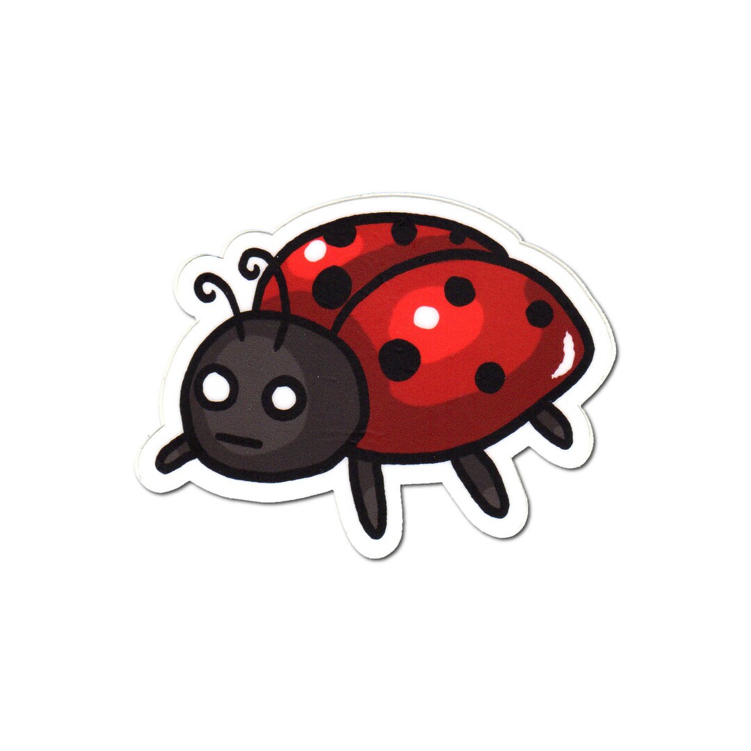 Ladybug Sticker, Laptop Sticker, Car Sticker, Bumper Sticker, Vinyl ...