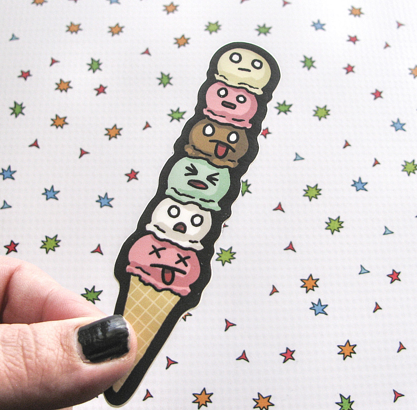 Ice Cream Cone Sticker Laptop Sticker Car Sticker Bumper - Etsy