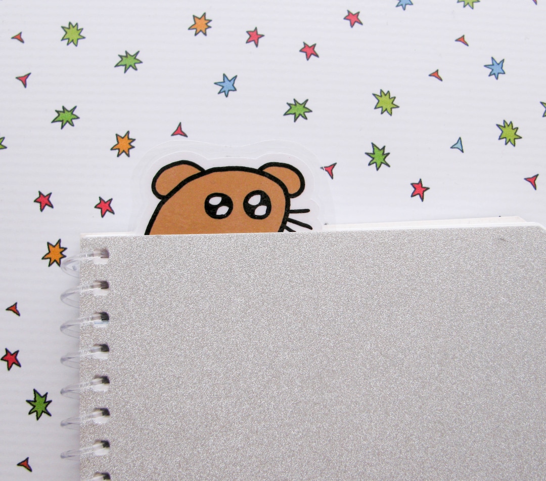 Cute Hamster Bookmarker, Bookish Ham, Book Lovers Gift, Funny Rodent ...