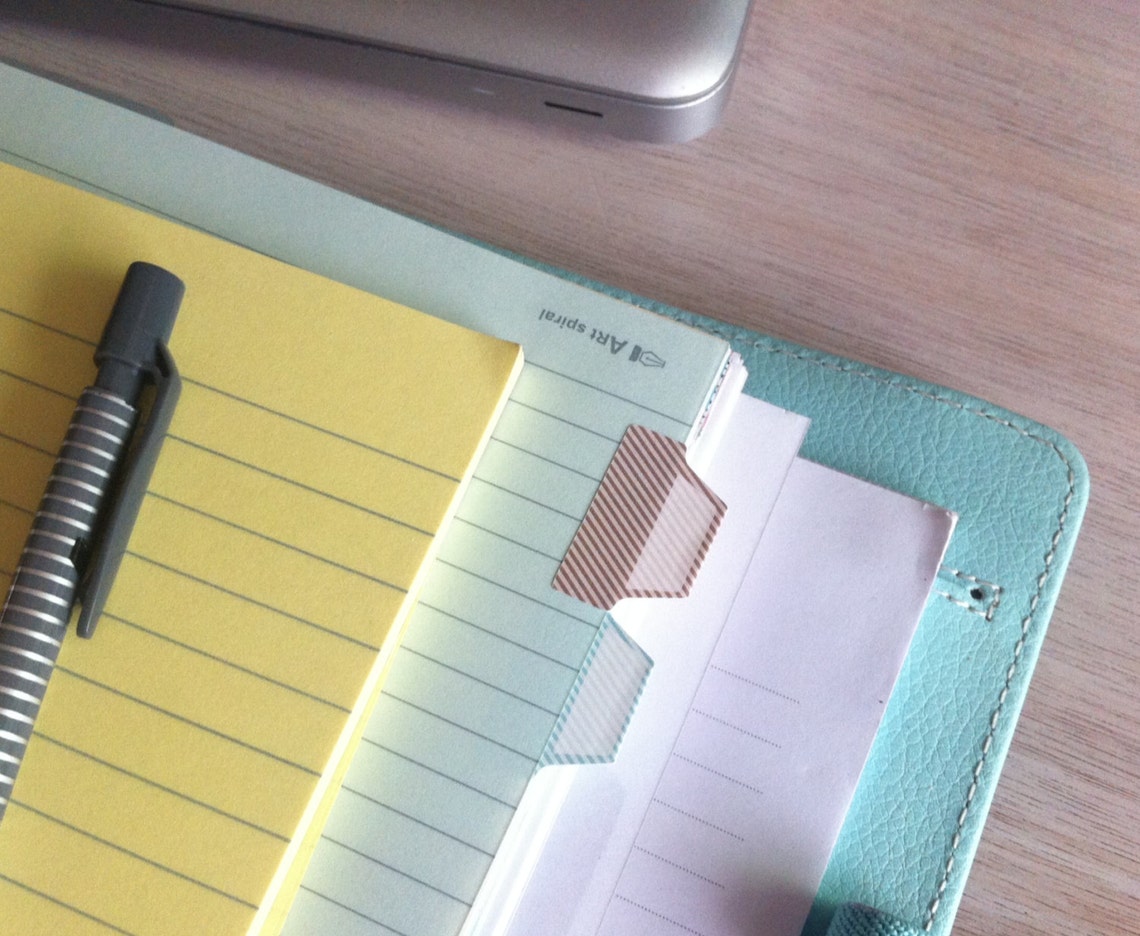 Mini Adhesive Tabs for Planner or Files | Etsy