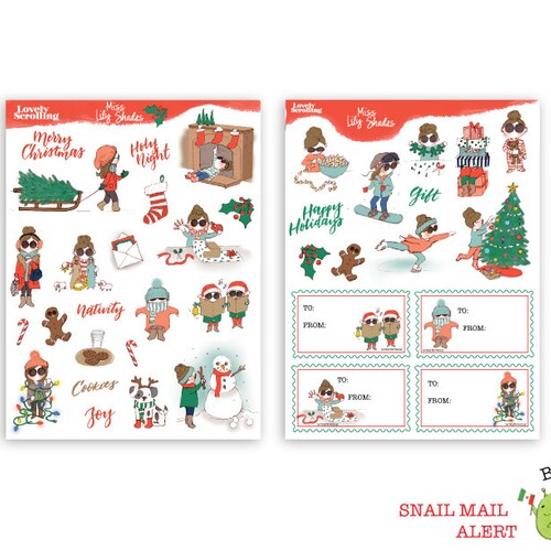 Sticker Set miss Lily Shades - Etsy