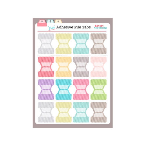 Adhesive Tabs for Planner or Files - Etsy