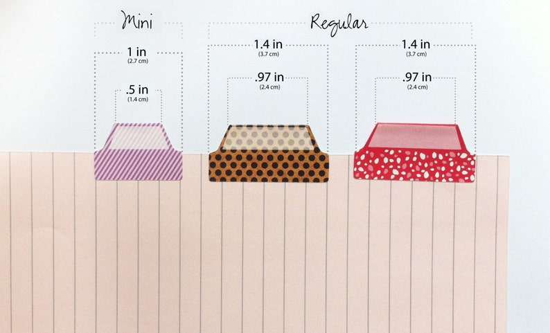 Adhesive Tabs for Planner or Files. (kraft) - Etsy