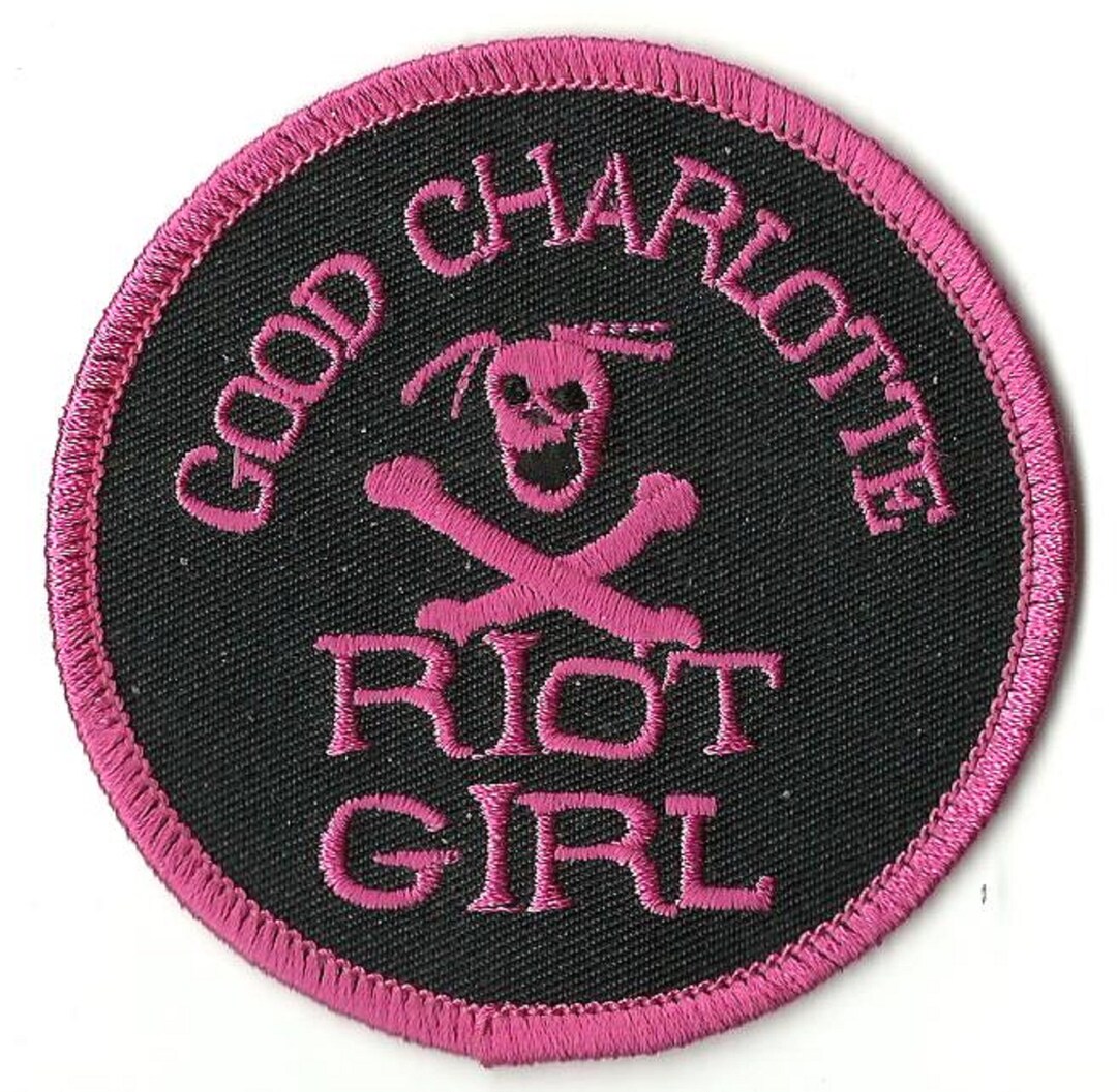 GOOD CHARLOTTE Riot Girl VINTAGE Embroidered Iron on Patch Very Rare Mint Condition Brand New ...