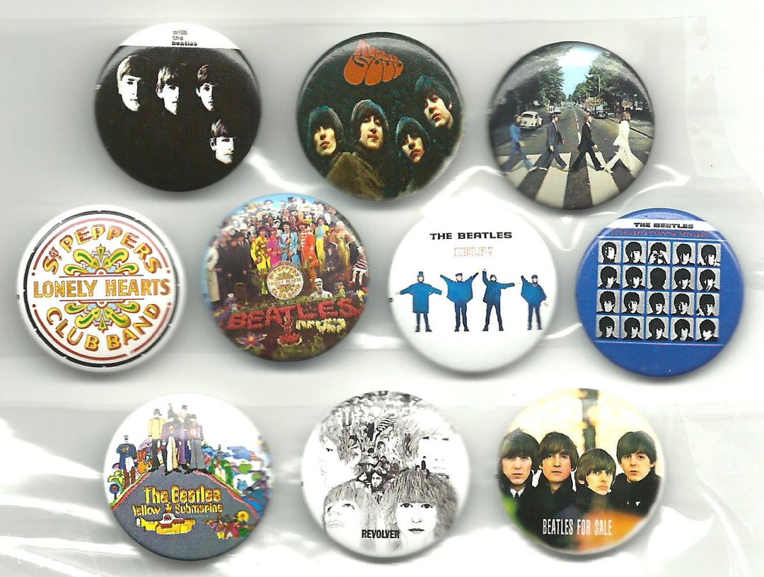 BEATLES Albums Retro VINTAGE Bunch of 10 Button Badges - Etsy Ireland