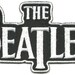 BEATLES Drop T Logo Die Cut Black on White Embroidered Sew/iron on ...