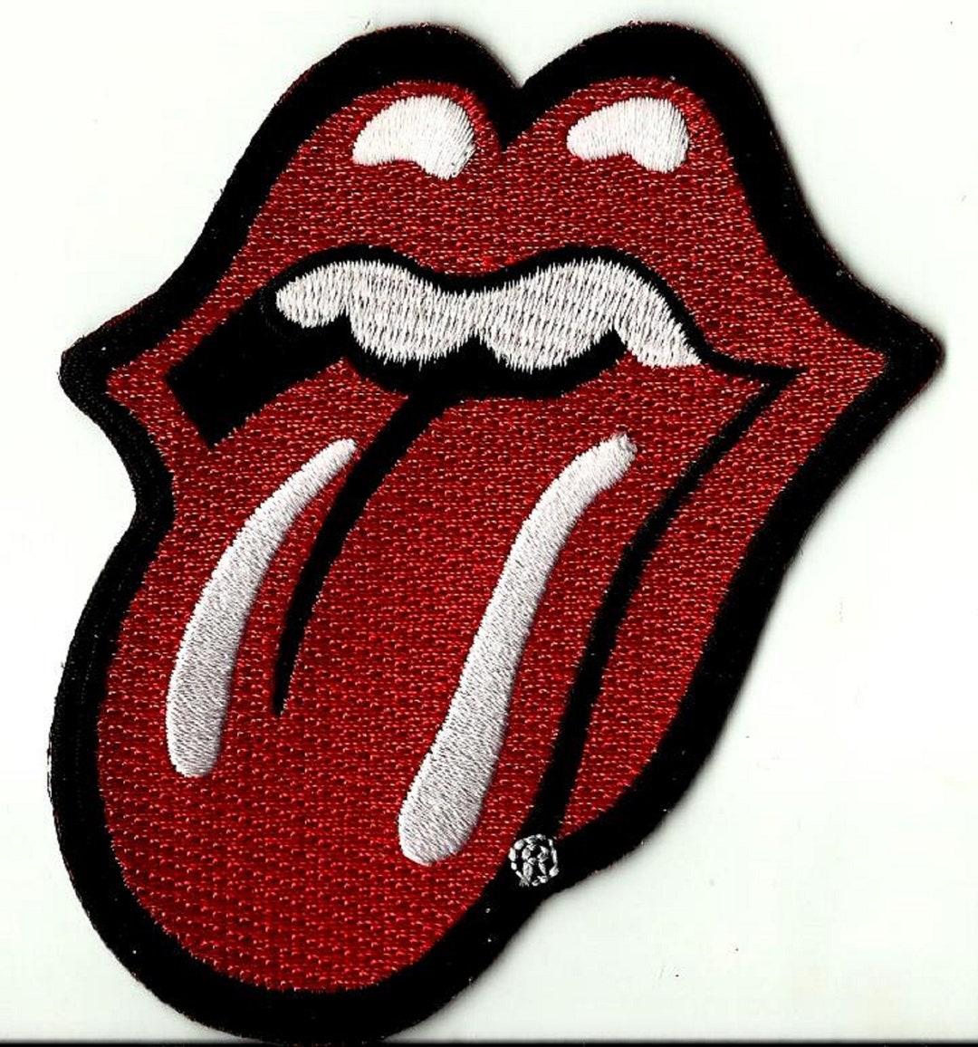 ROLLING STONES Classic Tongue Red SHAPED Embroidered Sew/iron on Patch ...