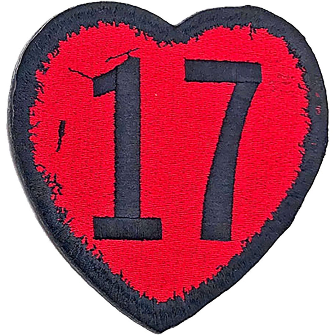 Sex Pistols 17 Heart Embroidered Iron On Shaped Patch Mint Condition 3760