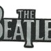 BEATLES Drop T Logo Die Cut Black on White Embroidered Sew/iron on ...