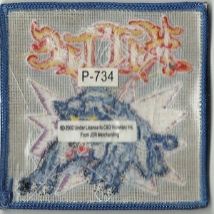 KITTIE Blue Tiger VINTAGE Embroidered Iron on Patch Very Rare Mint ...