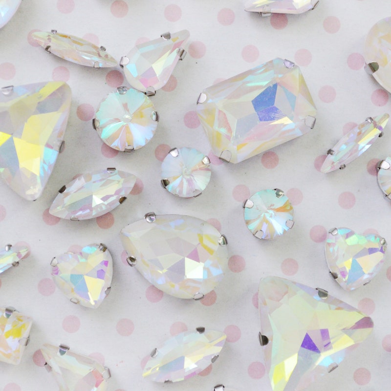 Sew on Rhinestones Heart - Etsy