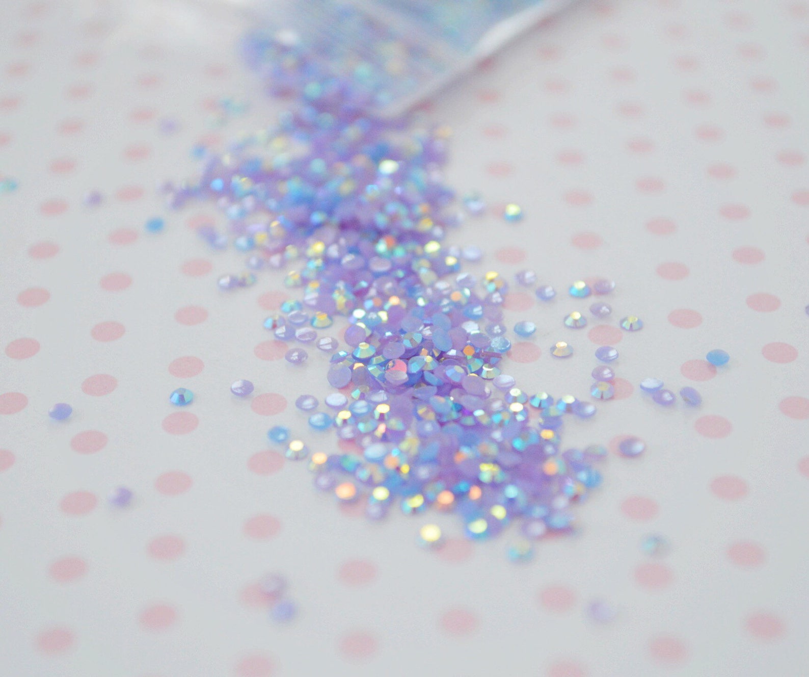 2mm Purple Ab Iridescent Rhinestone Flatback Resin Decoden Cabochon - 5 ...