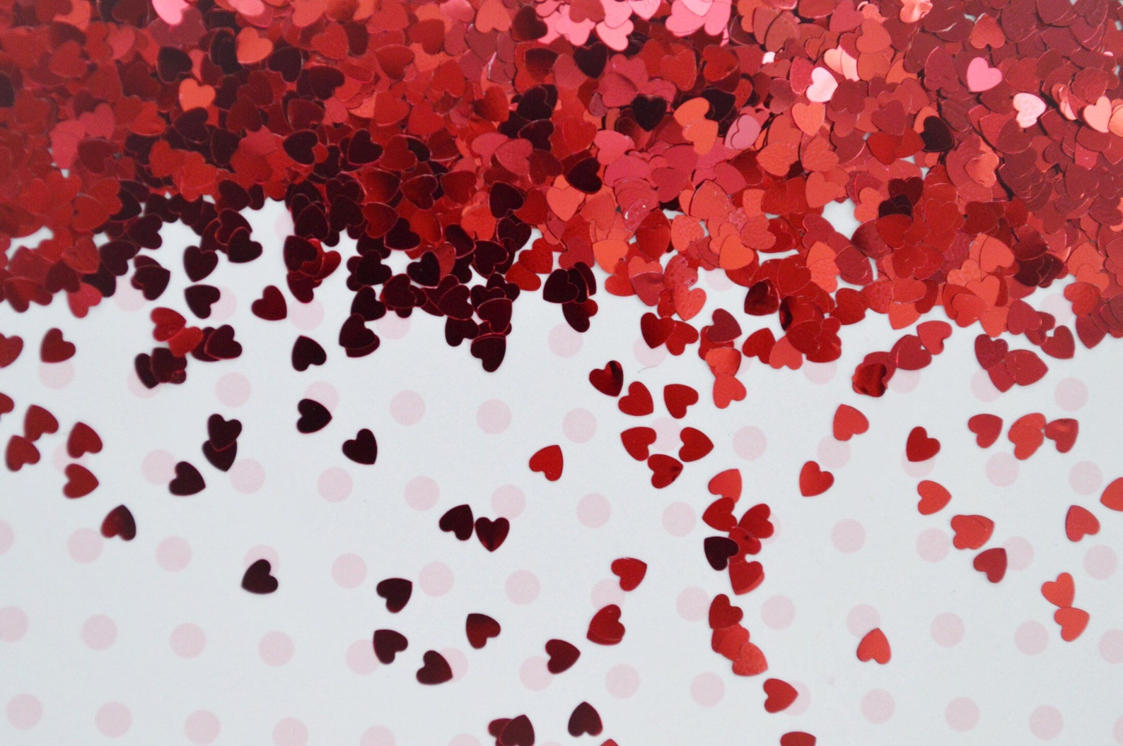 3mm Kawaii Metallic Red Heart Valentine Glitter Resin Supplies | Etsy