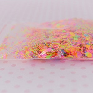 Kawaii Neon Rainbow Confetti Mix Shape Glitter Resin Supplies - Etsy