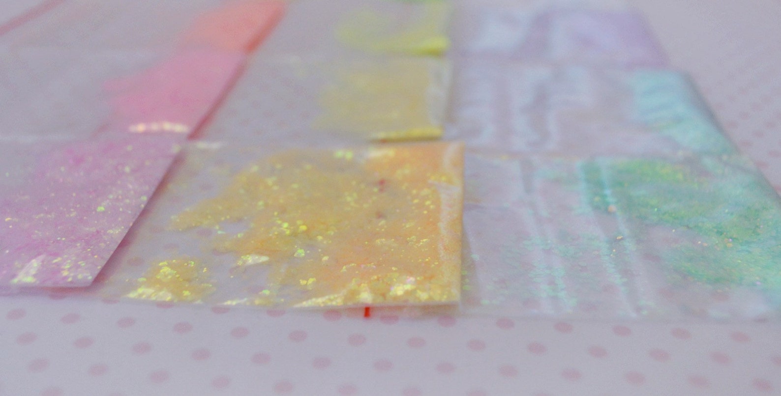 12 Color Dreamy Pastel Rainbow Assorted Iridescent Fine Mix - Etsy