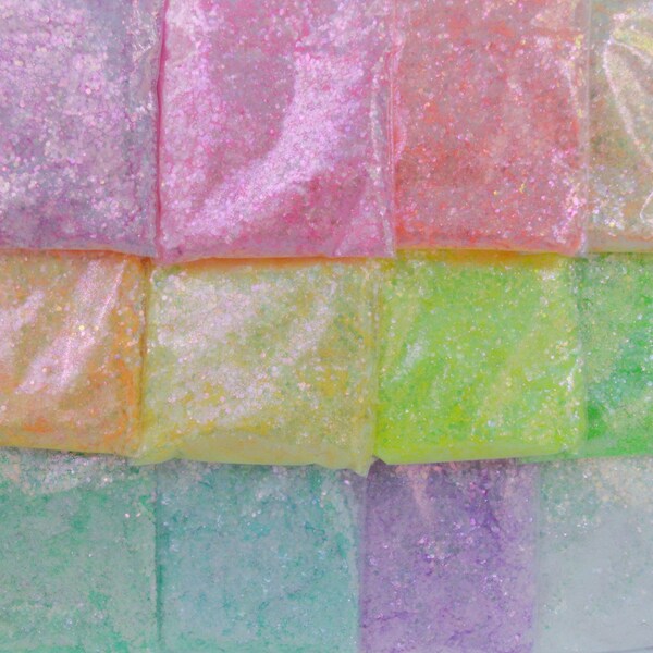 Pastel Glitter - Etsy