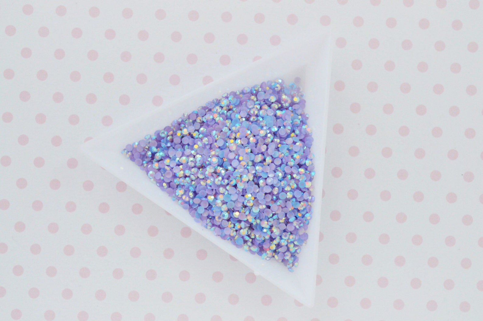 2mm Purple Ab Iridescent Rhinestone Flatback Resin Decoden Cabochon - 5 ...