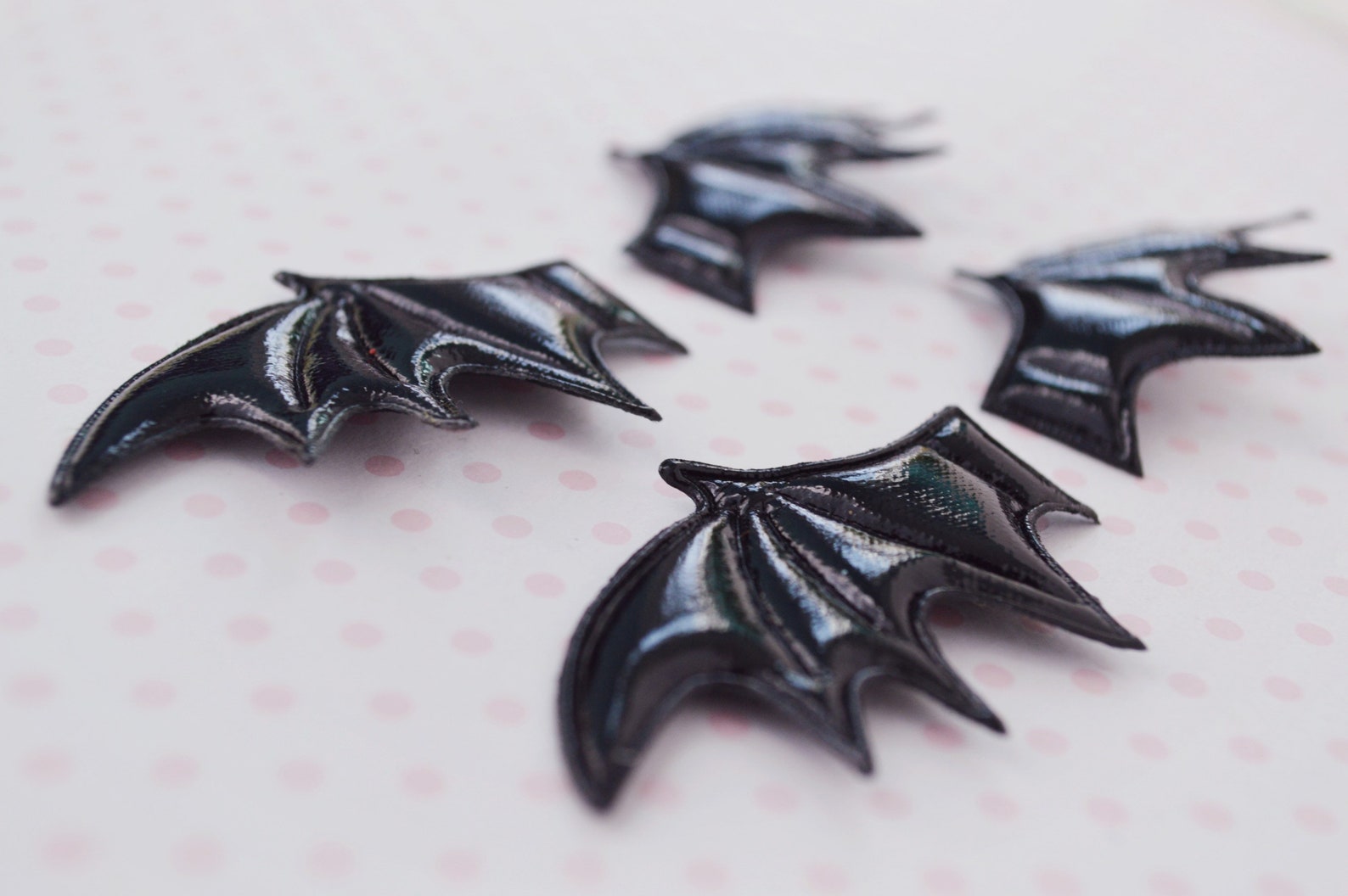 57mm Black Bat Wing Pastel Goth Creepy Cute Halloween Wings | Etsy