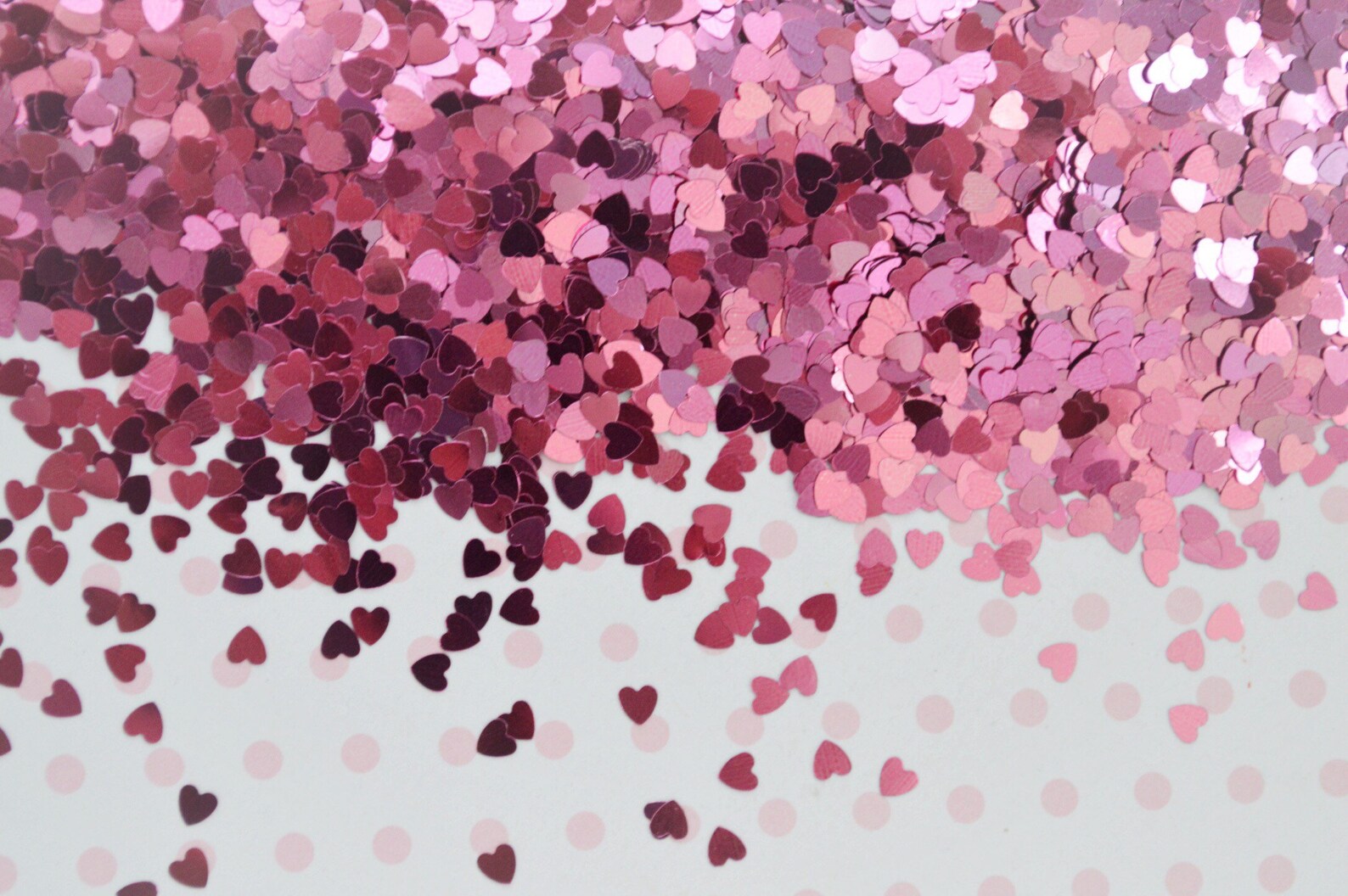 3mm Kawaii Metallic Pink Heart Valentine Glitter Resin | Etsy