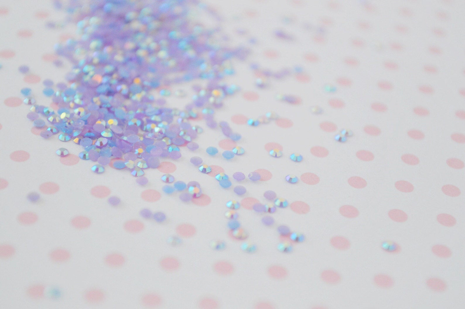 2mm Purple Ab Iridescent Rhinestone Flatback Resin Decoden Cabochon - 5 ...