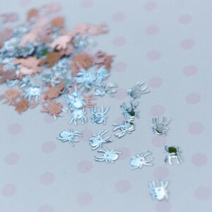 5mm Tiny Metallic Spider Embellishments: Gold or Silver Resin Supplies ...