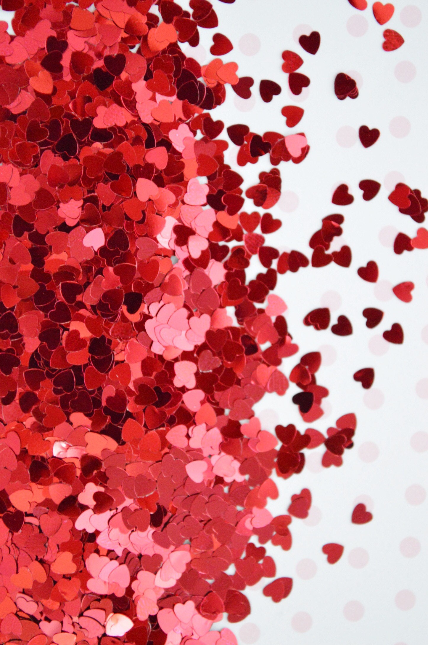 3mm Kawaii Metallic Red Heart Valentine Glitter Resin Supplies | Etsy