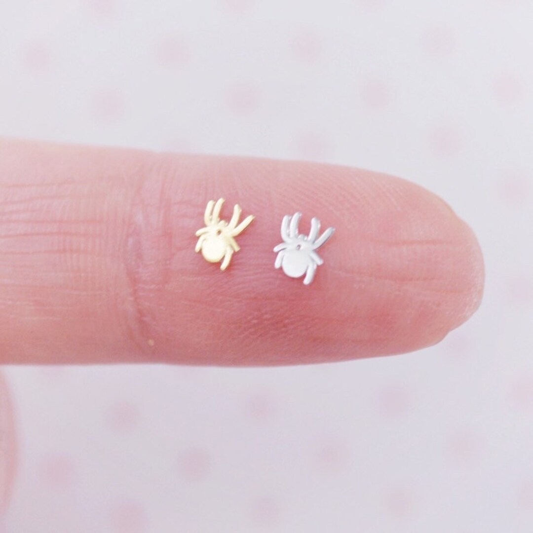 5mm Tiny Metallic Spider Embellishments: Gold or Silver Resin Supplies ...